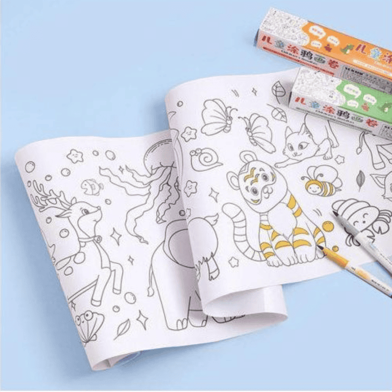Kids Drawing Roll Colouring Paper - Luvly Household Collections