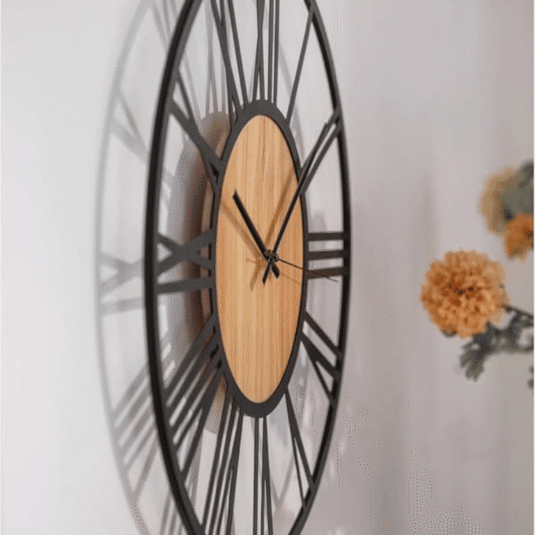 Antique Wall Clock With Bamboo - Luvly Household Collections