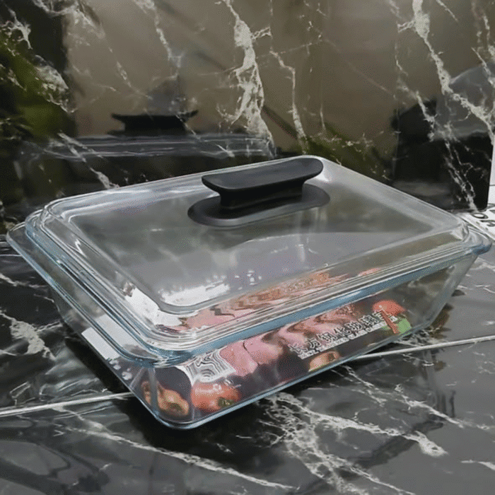 Casserole Baking/Storage Tin With Lid - Luvly Household Collections