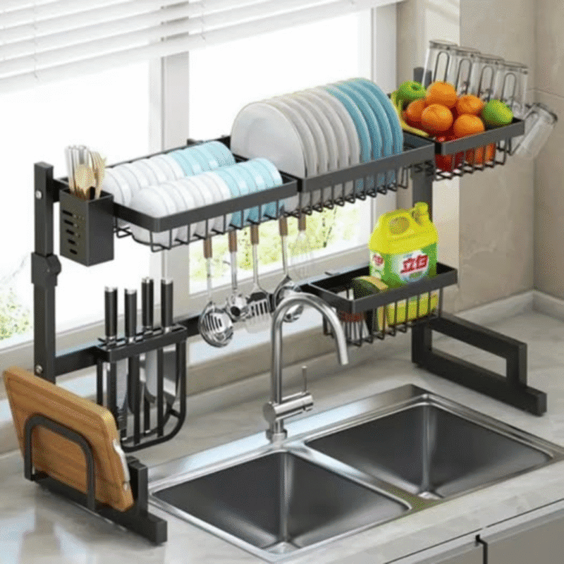Over The Sink Single Layer Rack - Luvly Household Collections
