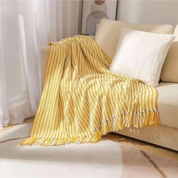 Boho Embroidered Throw Blanket - Luvly Household Collections