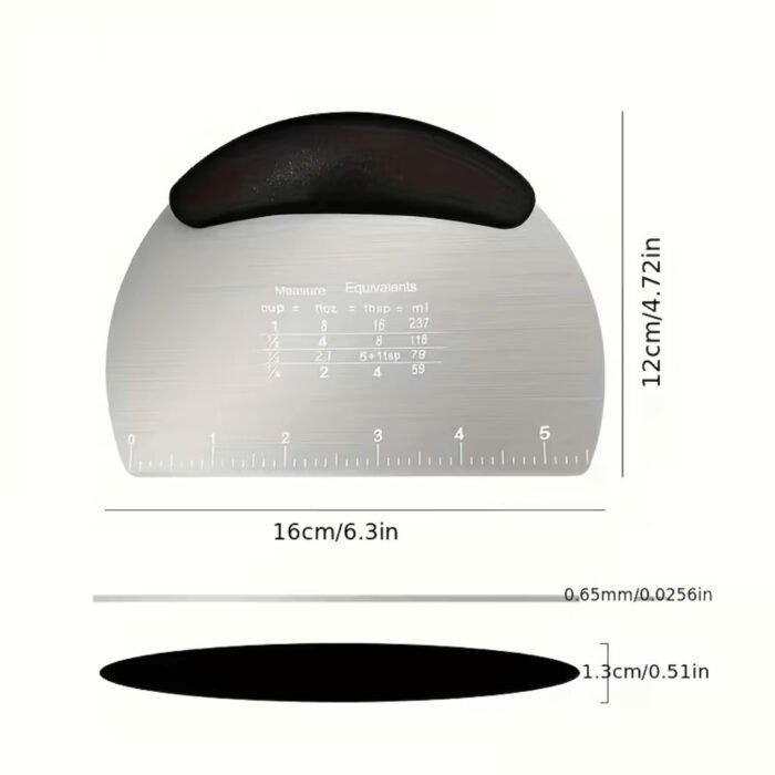 Stainless Steel Dough Scraper And Cutter - Luvly Household Collections