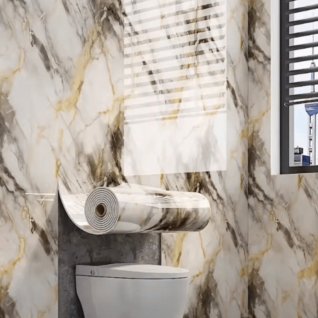 Adhesive Marble Wallpaper Roll - Luvly Household Collections