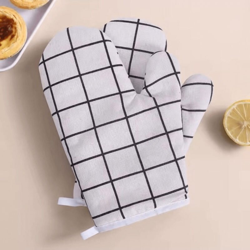 Cotton And Linen Oven Gloves - Luvly Household Collections