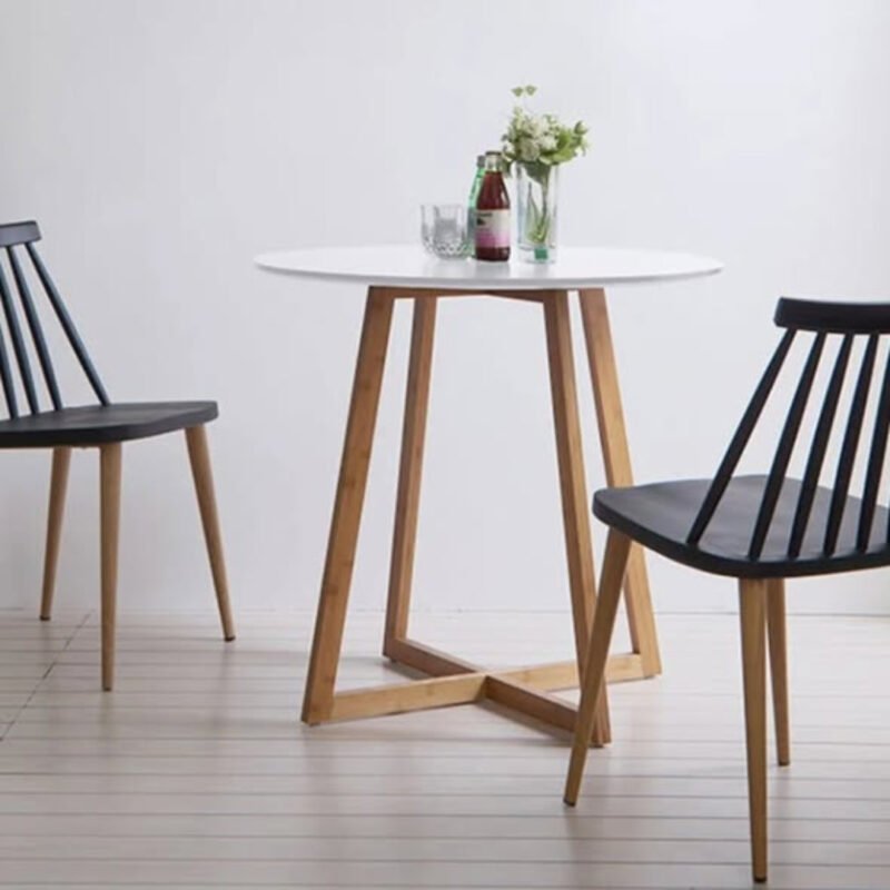 Round Minimalist Eames Dining Table - Luvly Household Collections